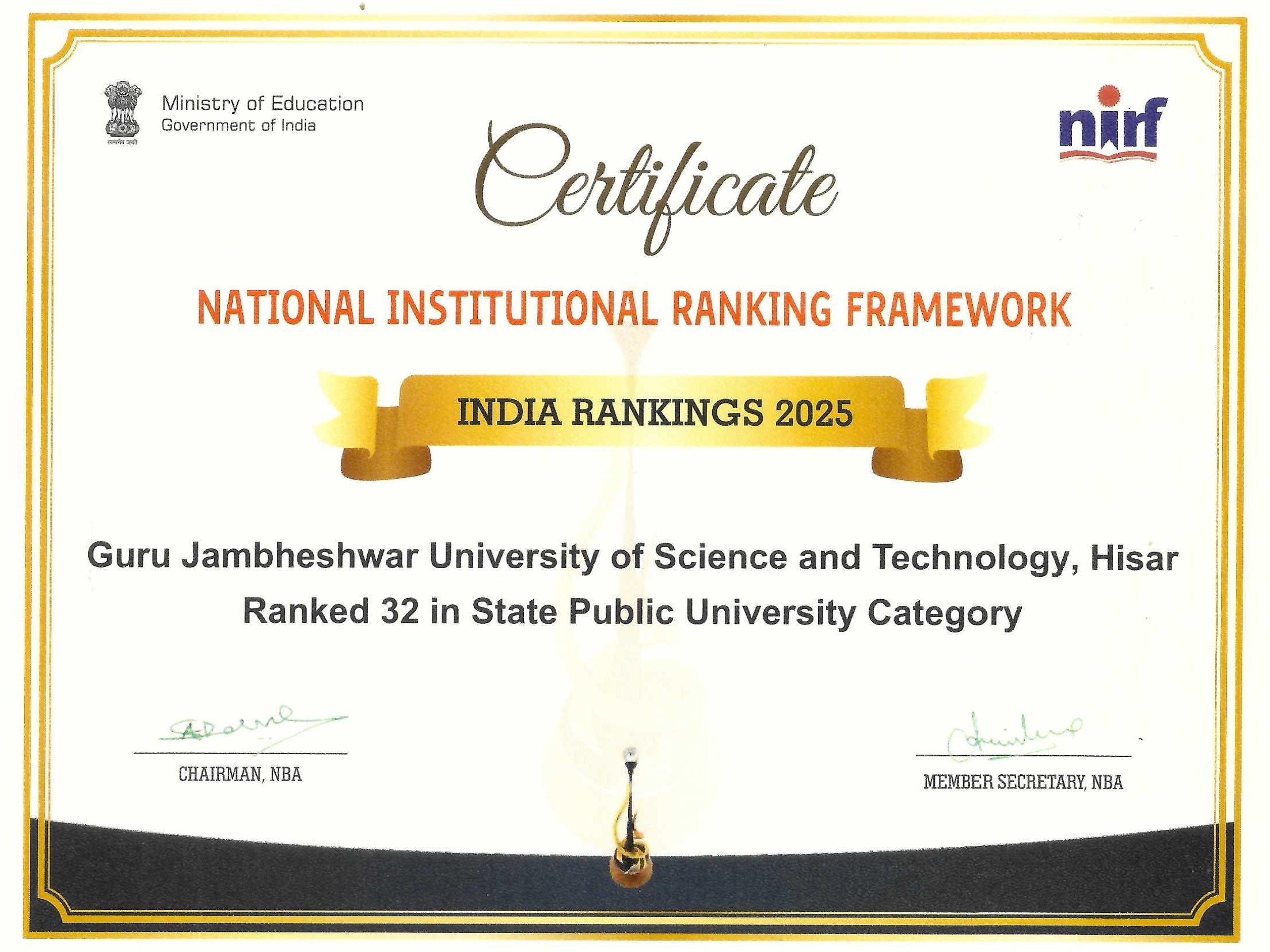 Guru Jambheshwar University of Science & Technology, Hisar - Haryana ...