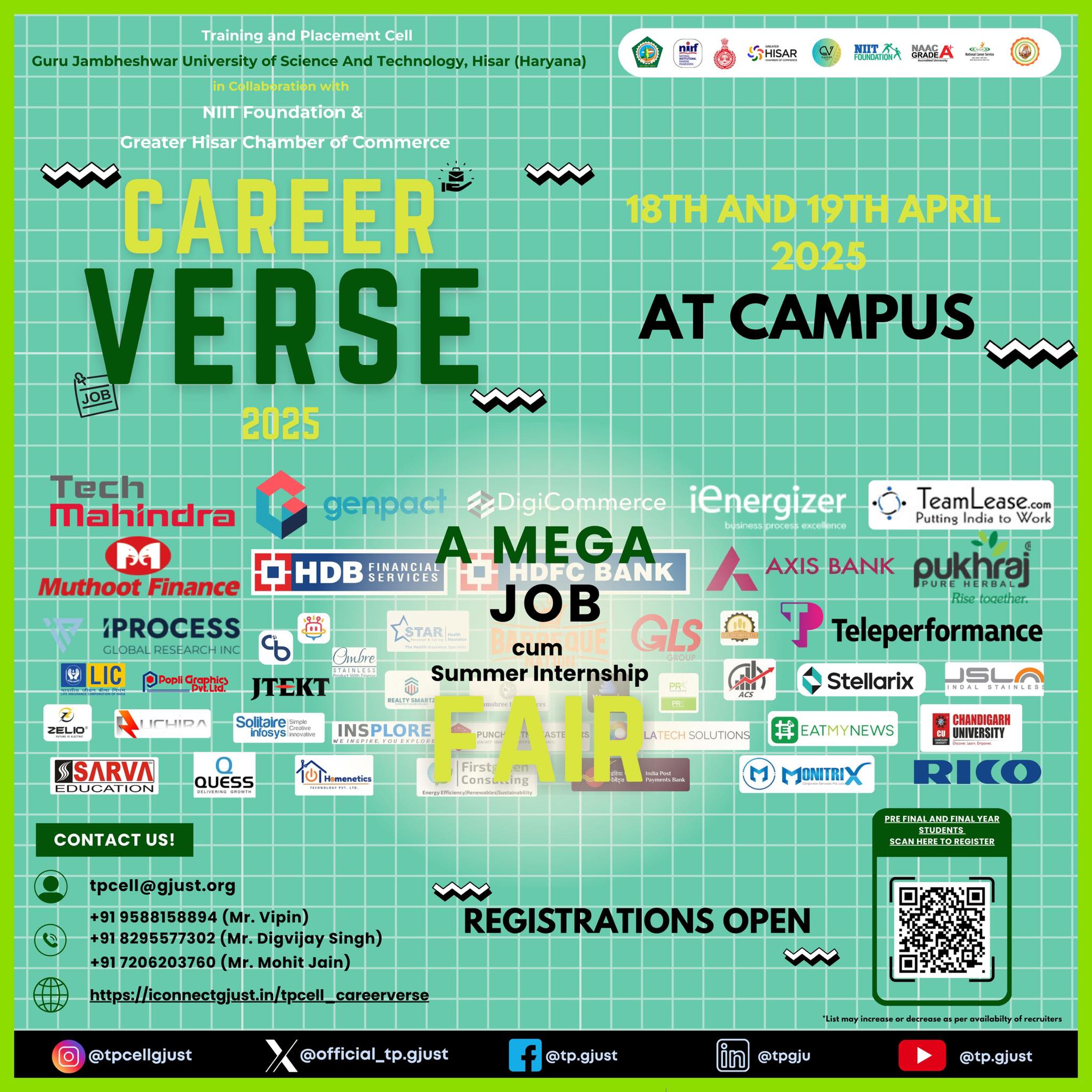 Guru Jambheshwar University of Science & Technology, Hisar - Haryana ...